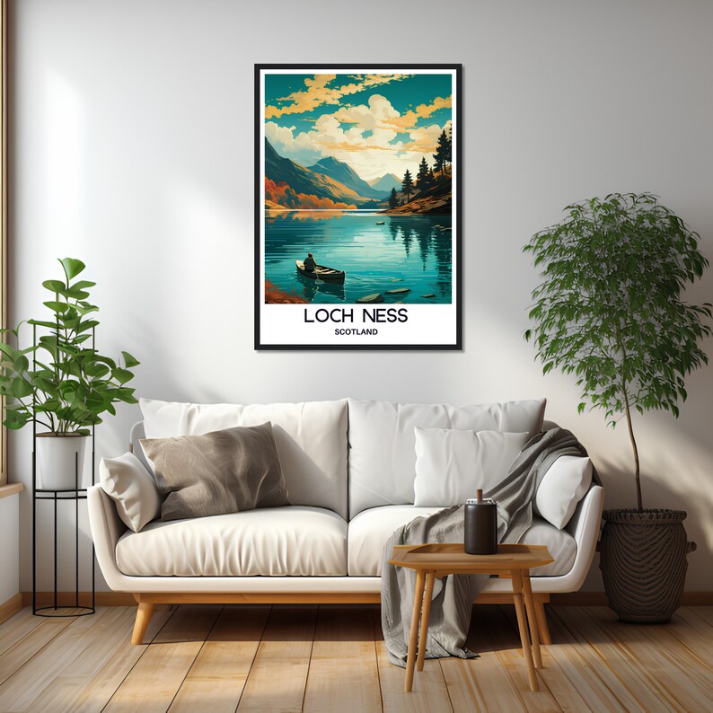 Loch Ness Travel Poster Loch Ness Travel Print Loch Ness - Etsy UK