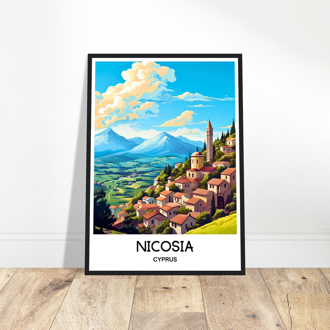 Nicosia Travel Print Nicosia Poster Cyprian Art Print Cyprus Lover Gift ...
