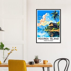 Moorea Island Travel Print Moorea Island Poster French Polynesia Art ...