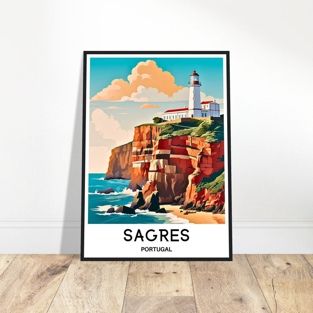 Sagres Travel Print Sagres Poster Portuguese Art Print Traveler Gift ...