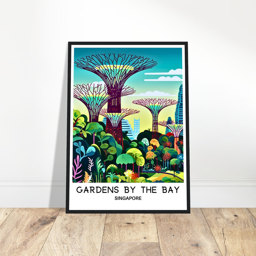 Gardens by the Bay Travel Print Gardens by the Bay Poster Asian Art ...