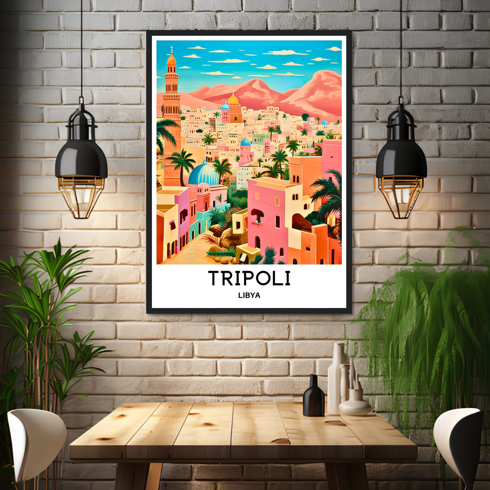 Tripoli Travel Print Tripoli Poster Libyan Art Print Libya Lover Gift ...