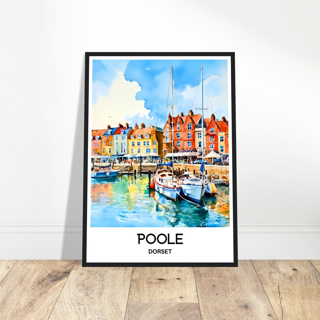 Poole Watercolor Print Poole Travel Poster English Art Print - Etsy