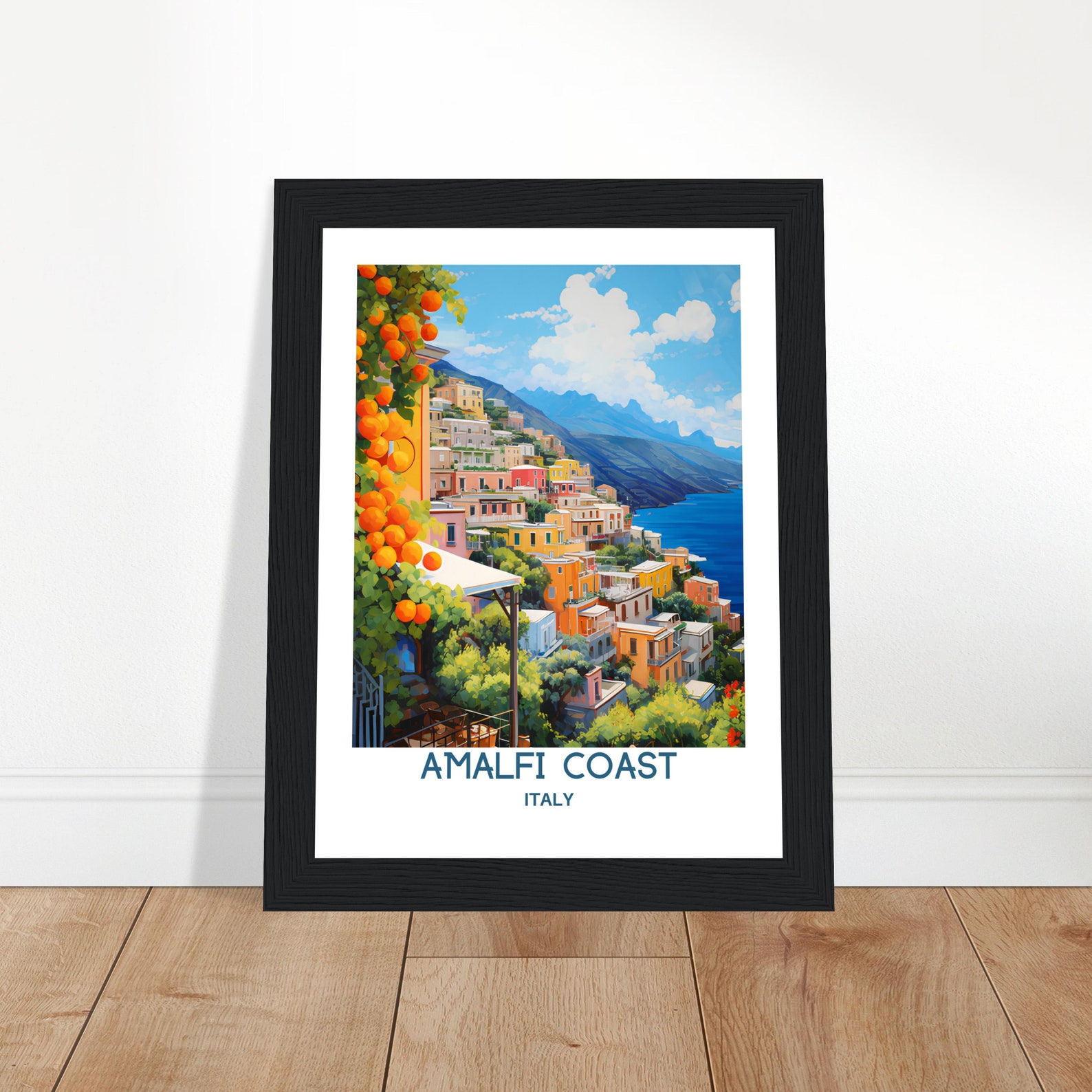 Amalfi Travel Poster, Amalfi Travel Print, Amalfi Coast Wall Art ...