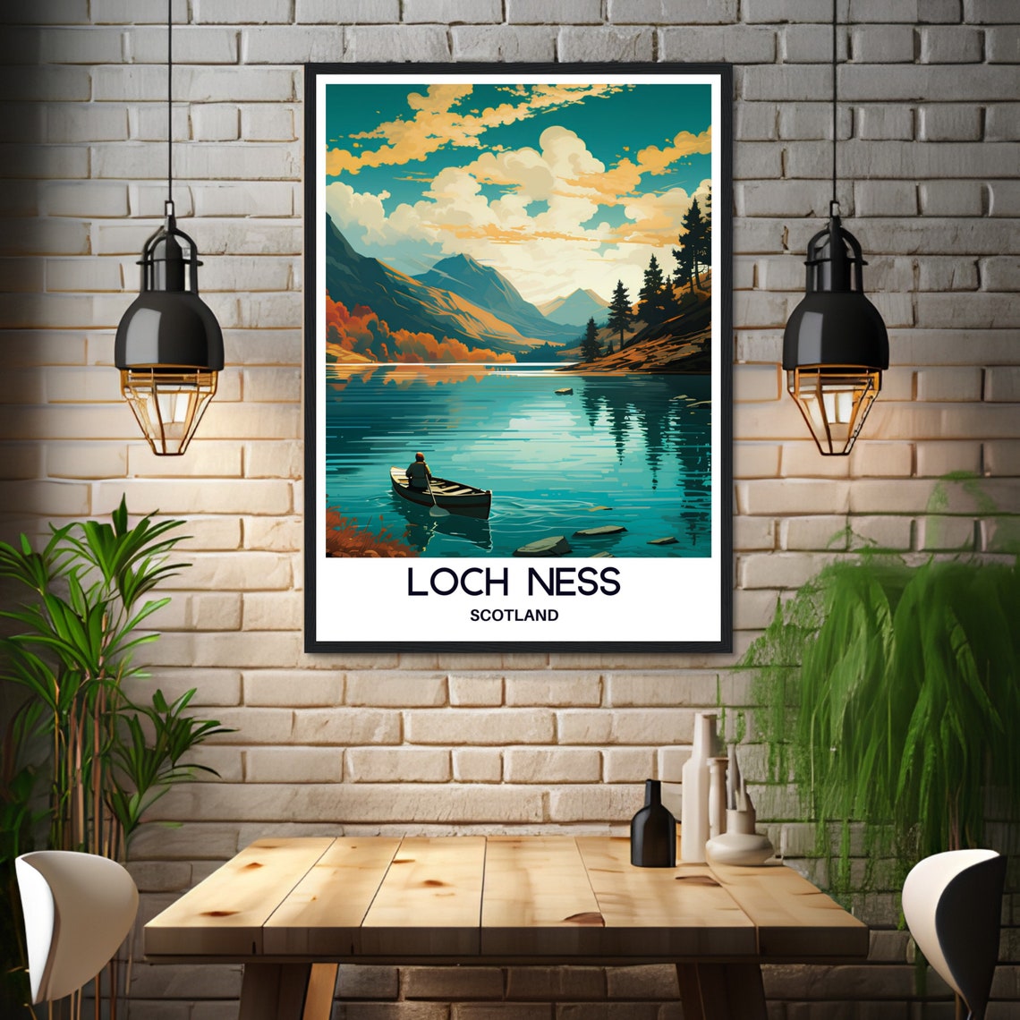 Loch Ness Travel Poster Loch Ness Travel Print Loch Ness - Etsy UK