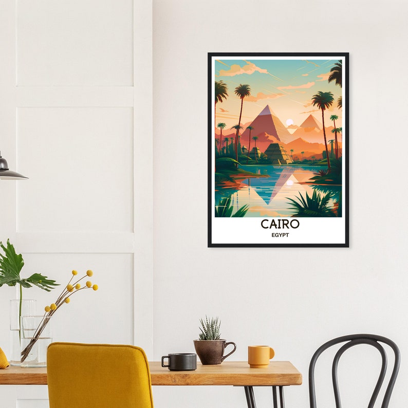Cairo Travel Print Cairo Poster Egyptian Art Print Egypt Lover Gift Cairo City Wall Hanging Art ...