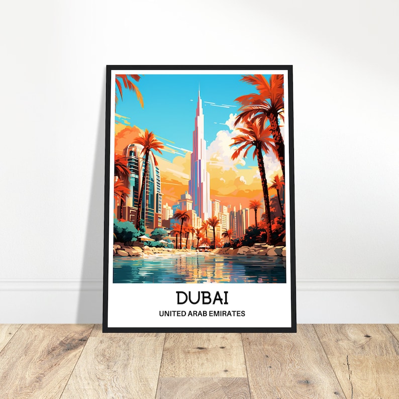 Dubai Travel Print Dubai Travel Poster Arabian Art Print United Arab ...