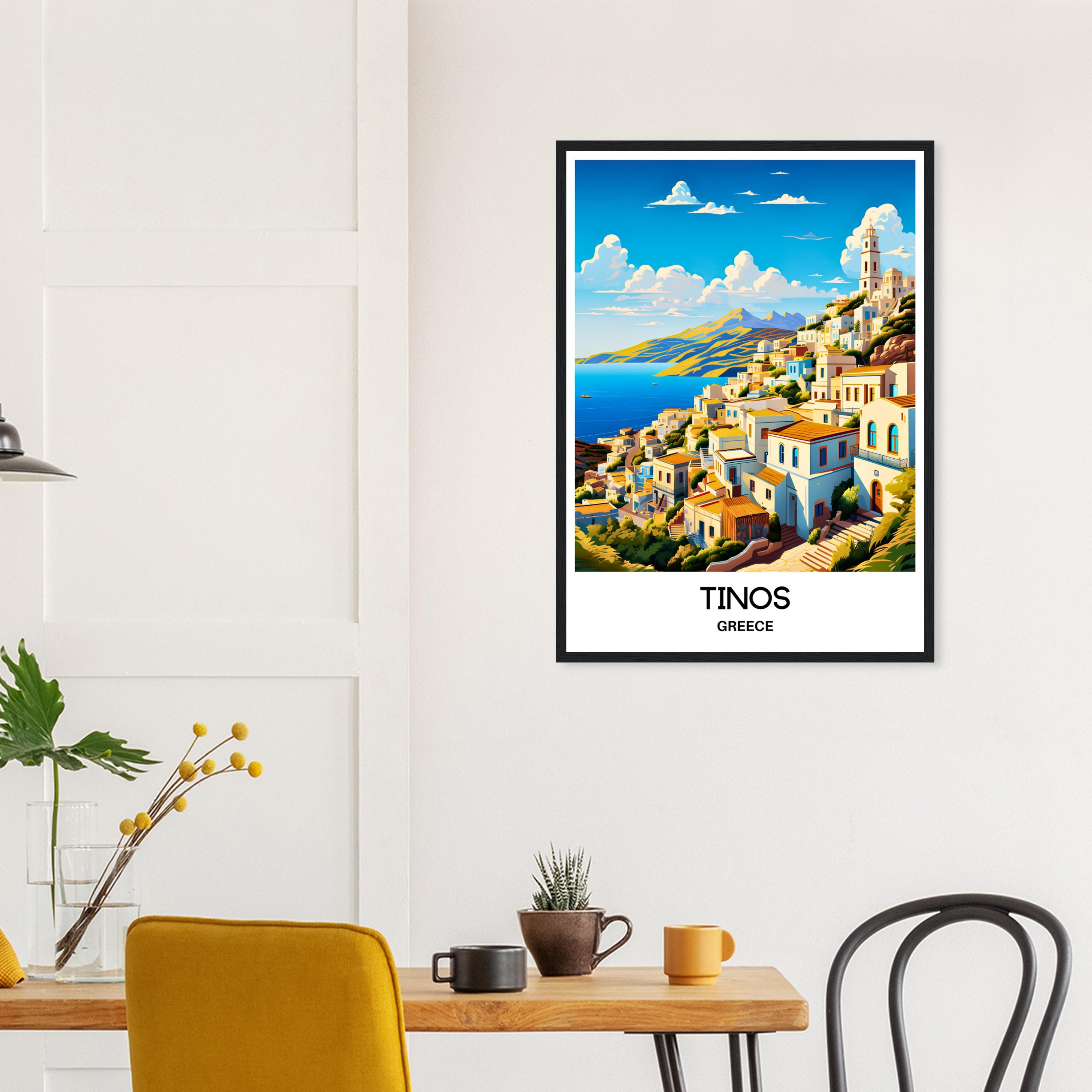Tinos Travel Print Tinos Poster Greek Art Print Greece Lover Gift Wall ...