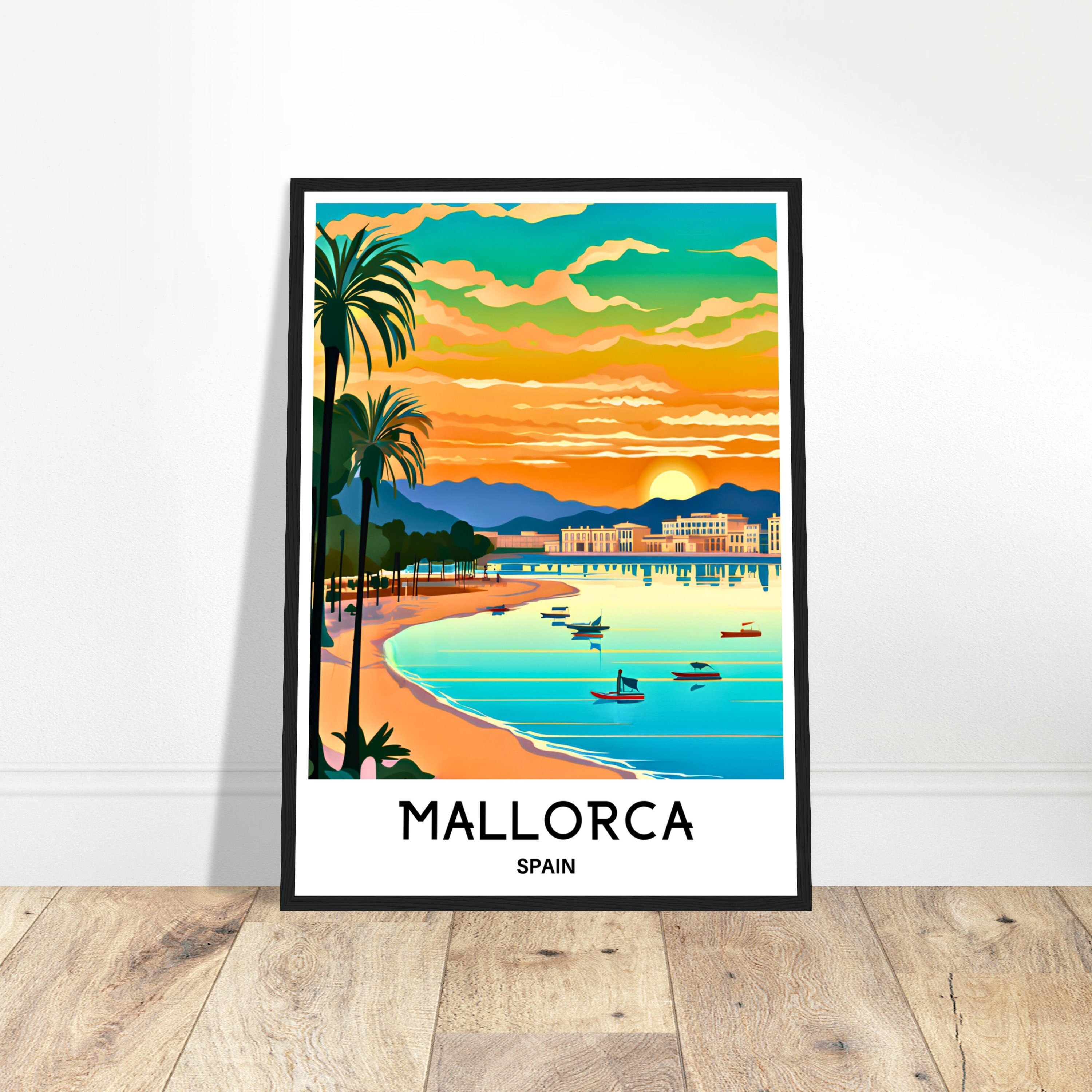 Mallorca Travel Print Majorca Travel Poster Spanish Art Print Spain ...
