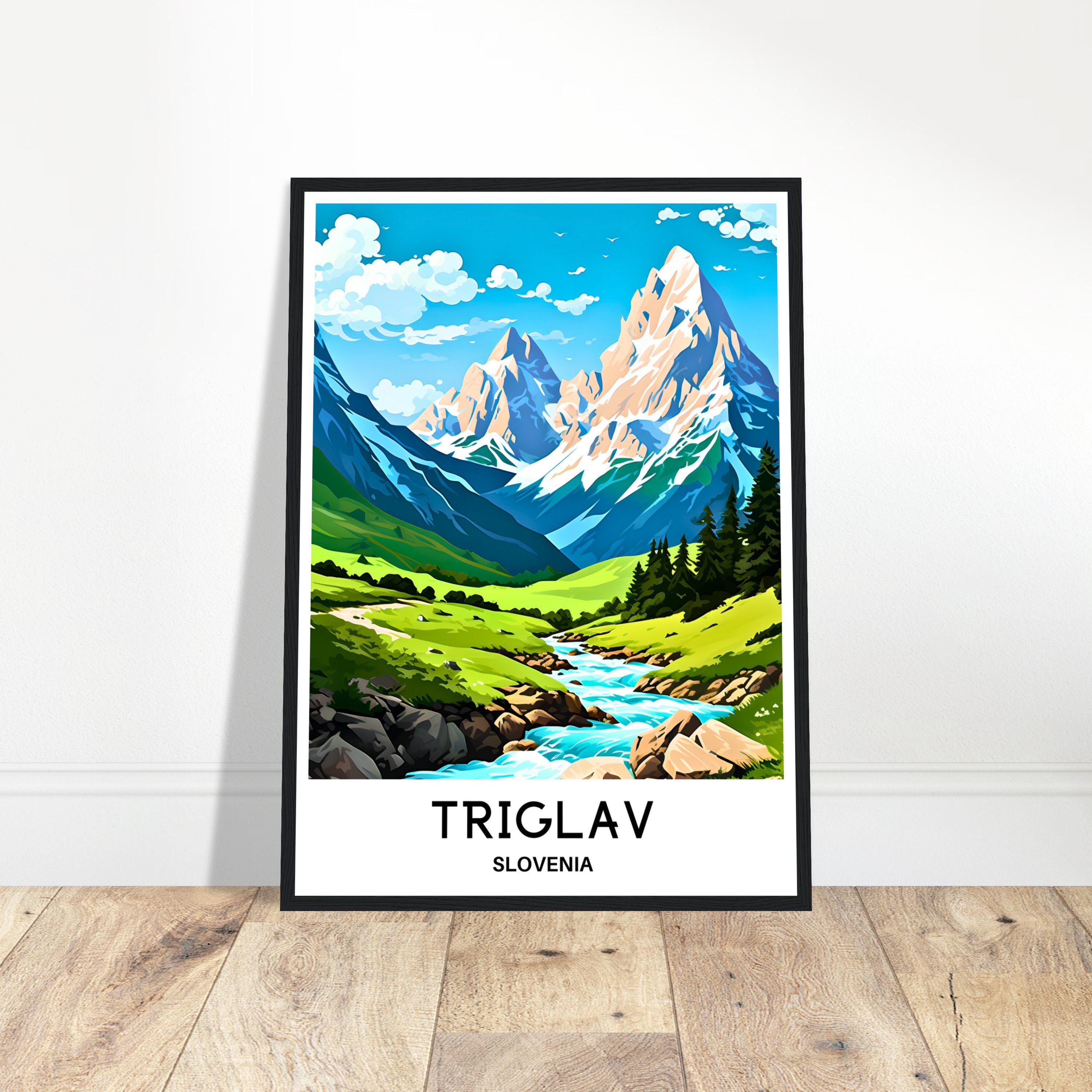 Triglav Travel Print Triglav Poster Slovenian Art Print Slovenia Lover ...