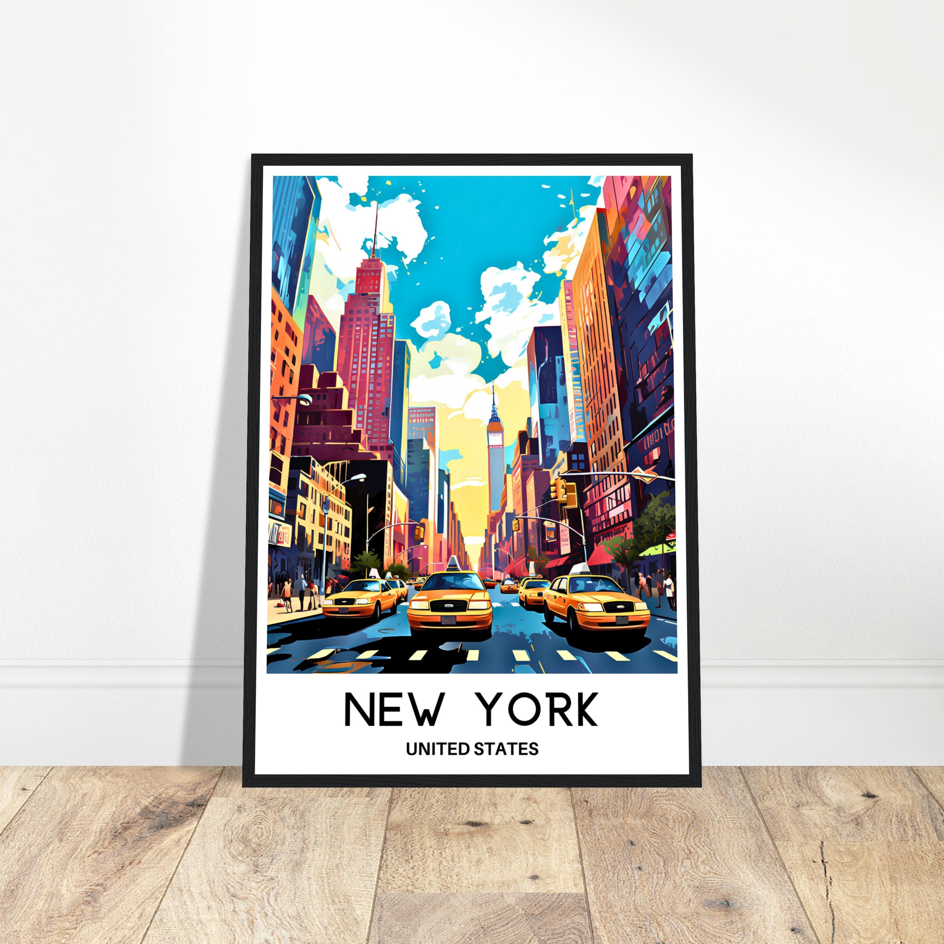 New York Travel Poster New York Travel Print New York Art Print New ...