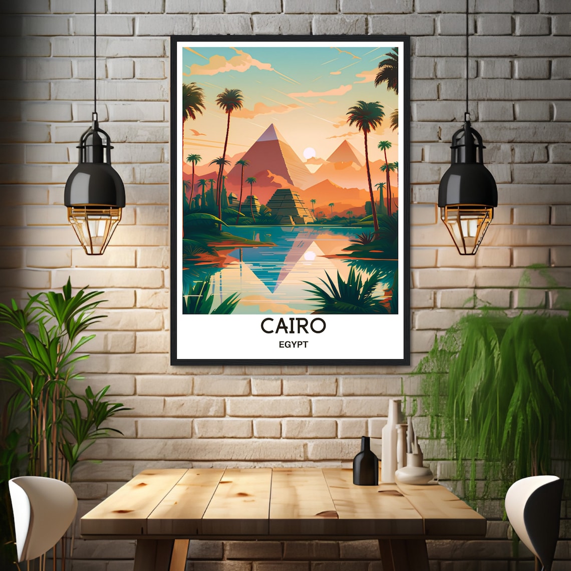 Cairo Travel Print Cairo Poster Egyptian Art Print Egypt Lover Gift ...