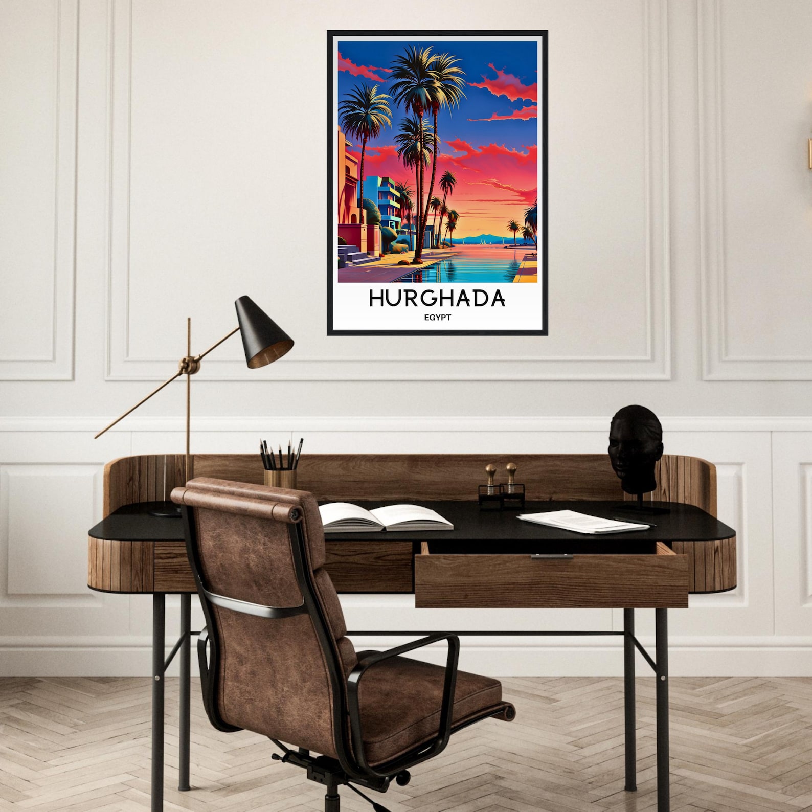 Hurghada Travel Print Hurghada Poster Ägyptischer Kunstdruck Ägypten ...