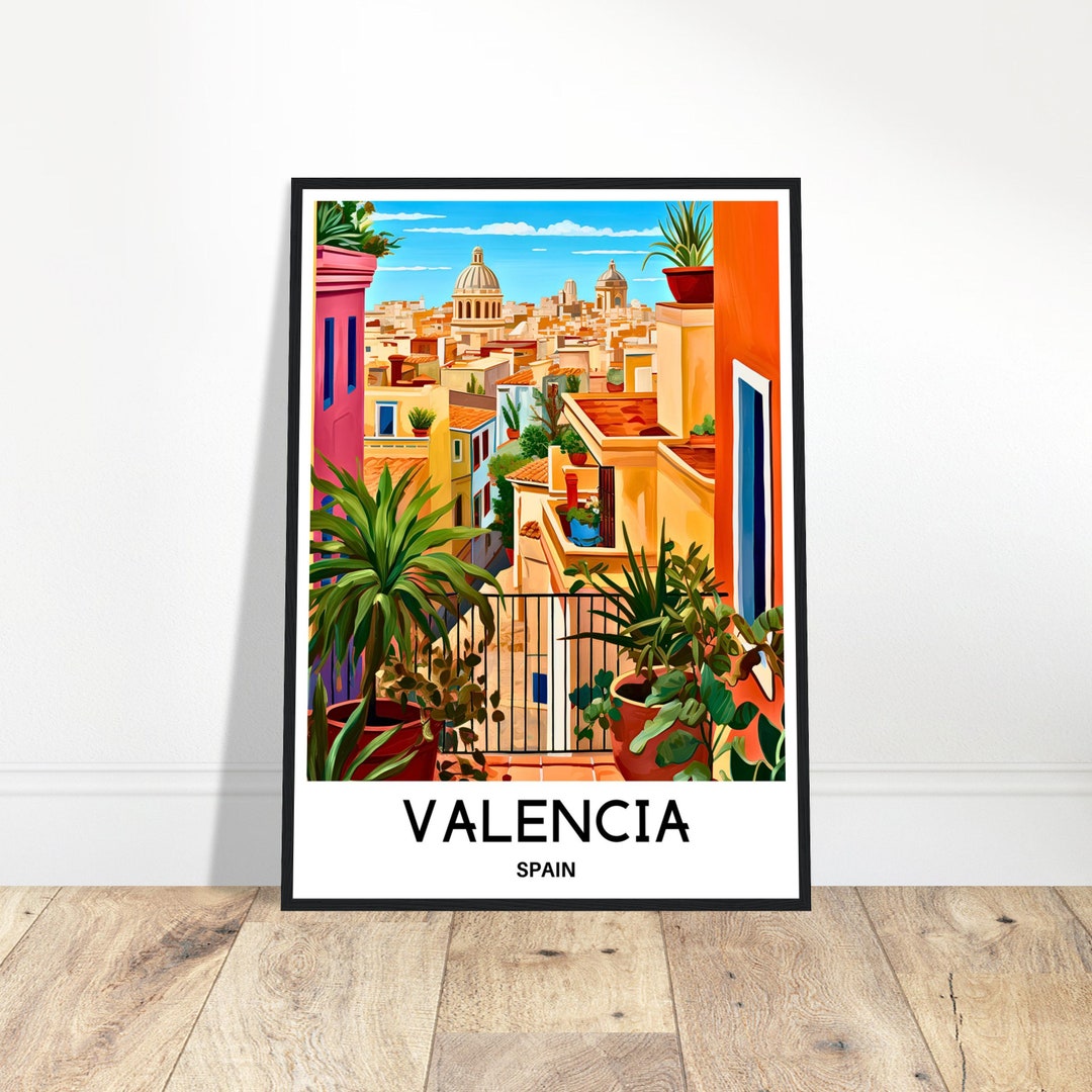 Valencia Travel Print Valencia Poster Spanish Art Print Spain Lover ...