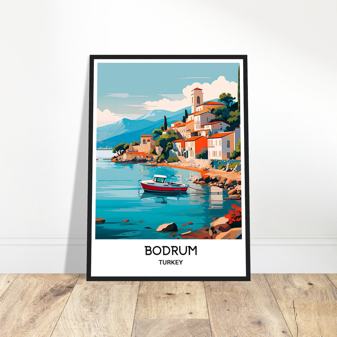 Bodrum Travel Print Bodrum Poster Turkish Art Print Turkey Lover Gift ...