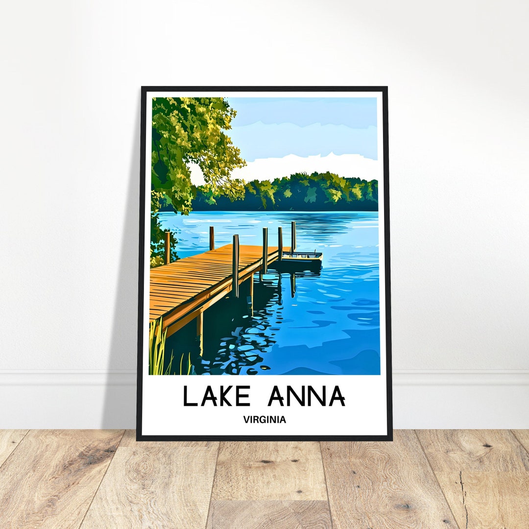 Lake Anna Travel Print Lake Anna Poster American Art Print Virginia ...