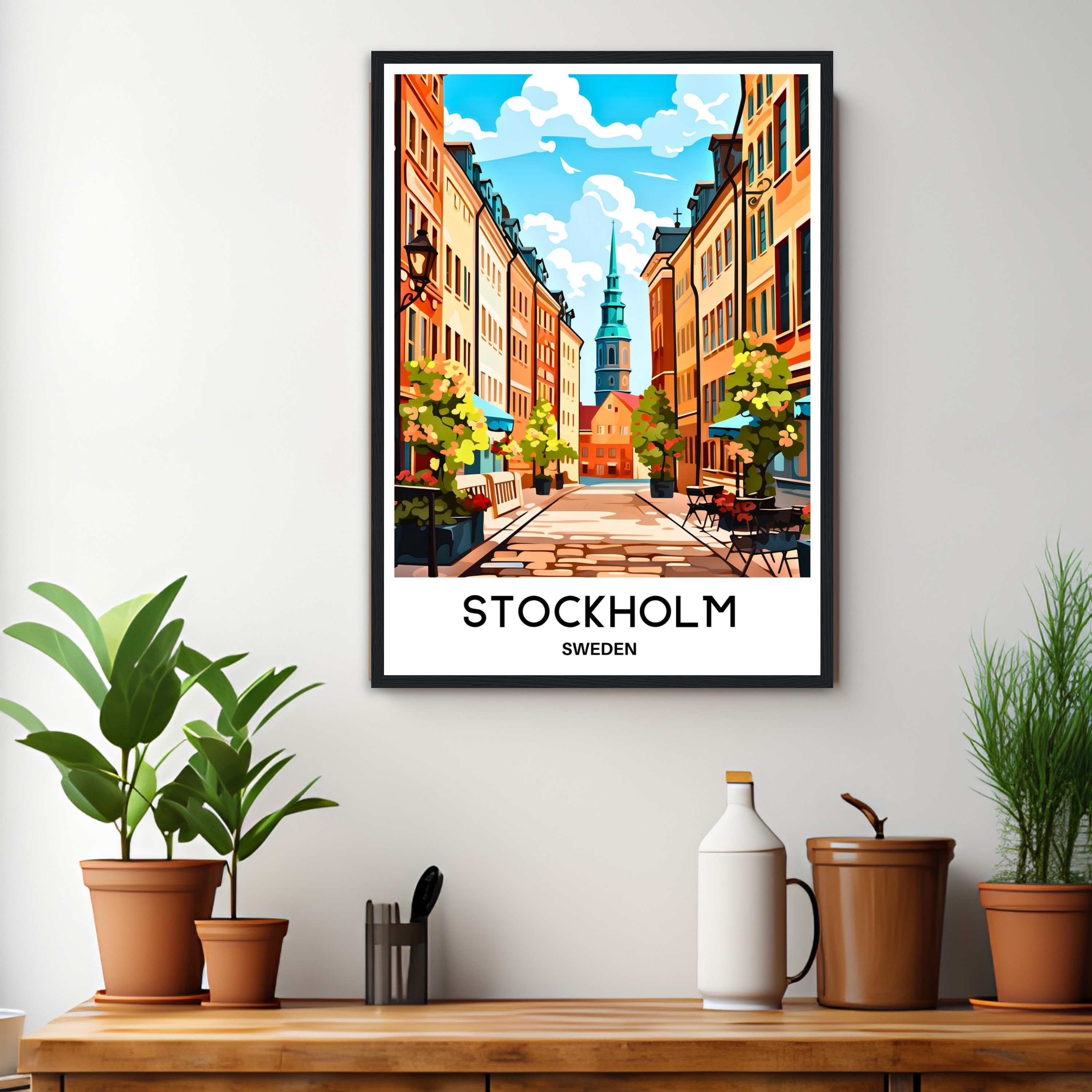 Stockholm Travel Print Stockholm Poster Swedish Art Print Sweden Lover ...
