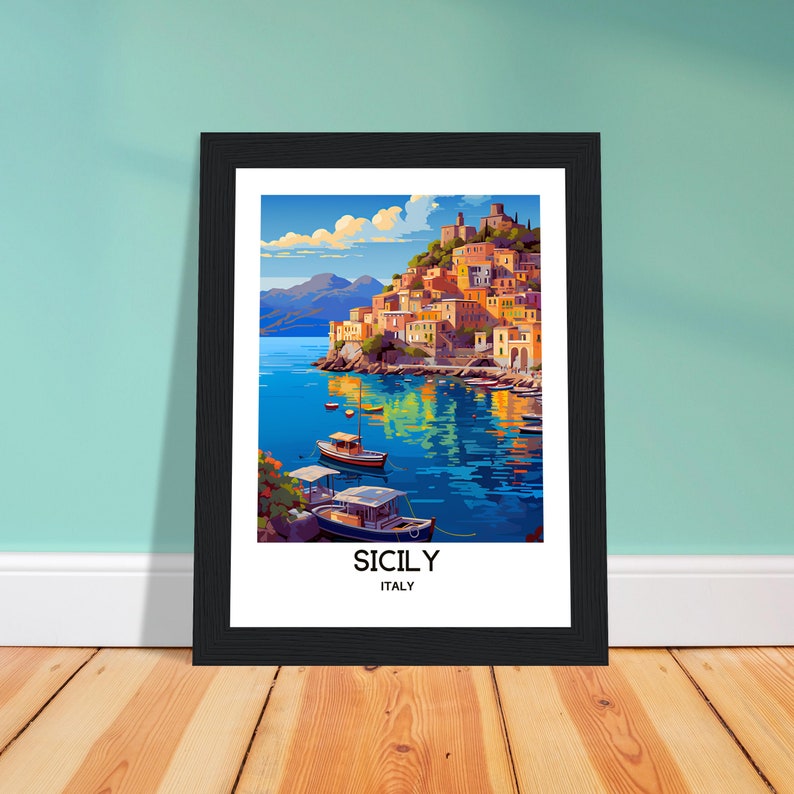Sicily Travel Poster Sicily Travel Print Sicily Italy Travel Print ...