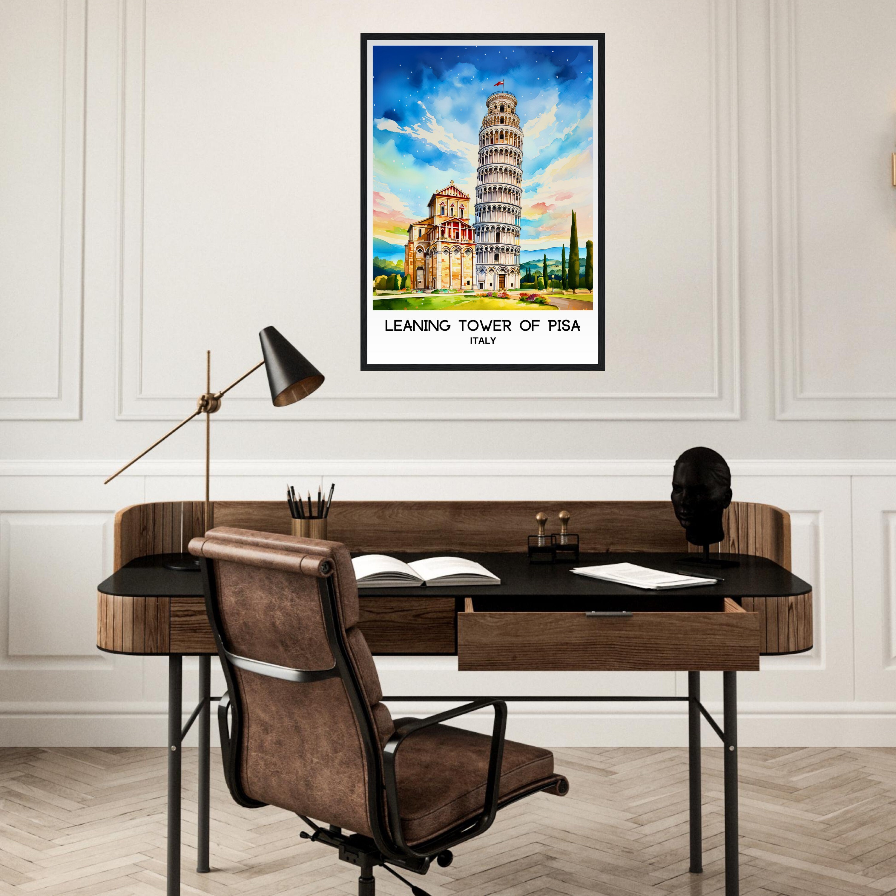 Leaning Tower of Pisa Watercolor Print Pisa Tower Travel - Etsy