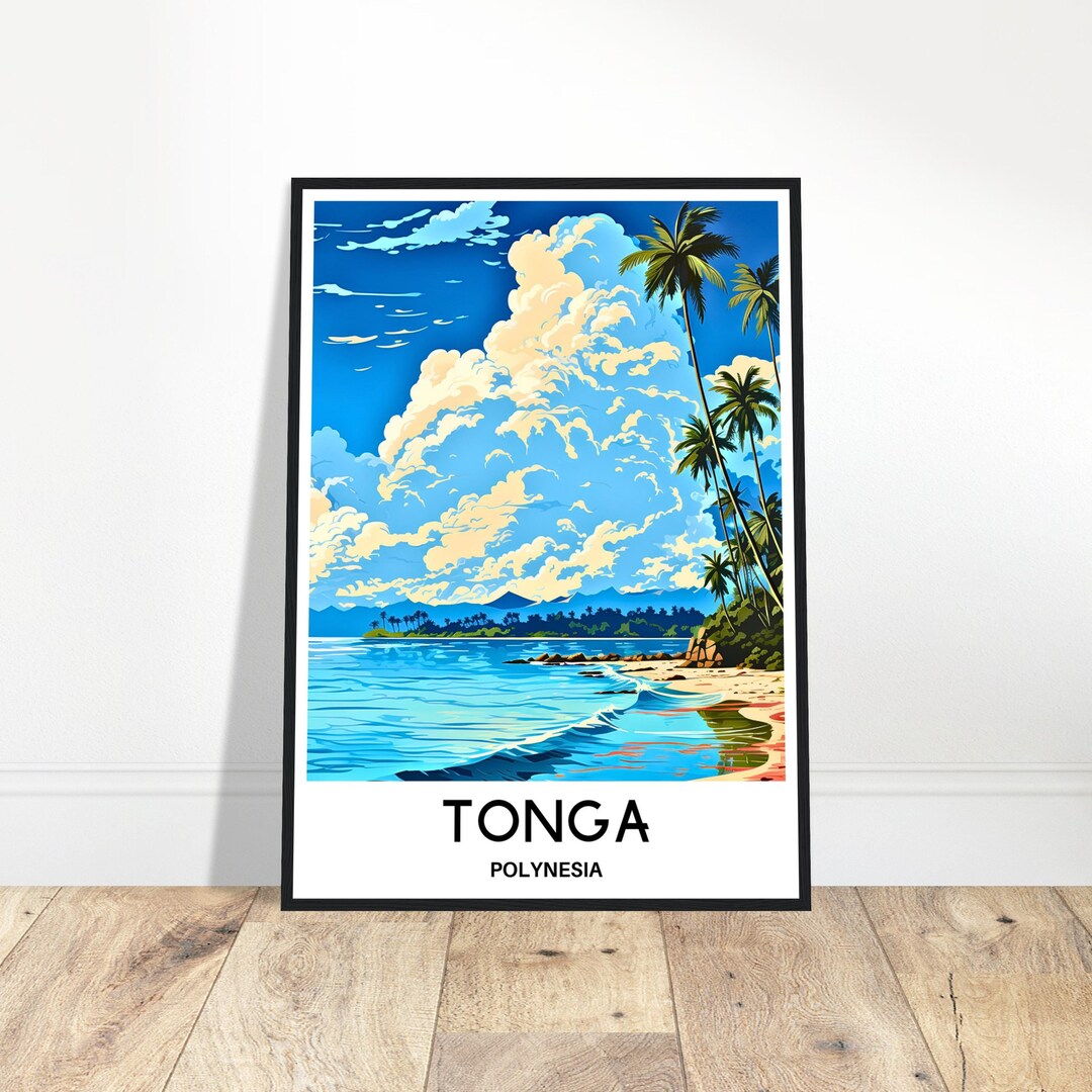 Tonga Travel Print Tonga Island Poster Polynesia Art Print Tonga Lover ...