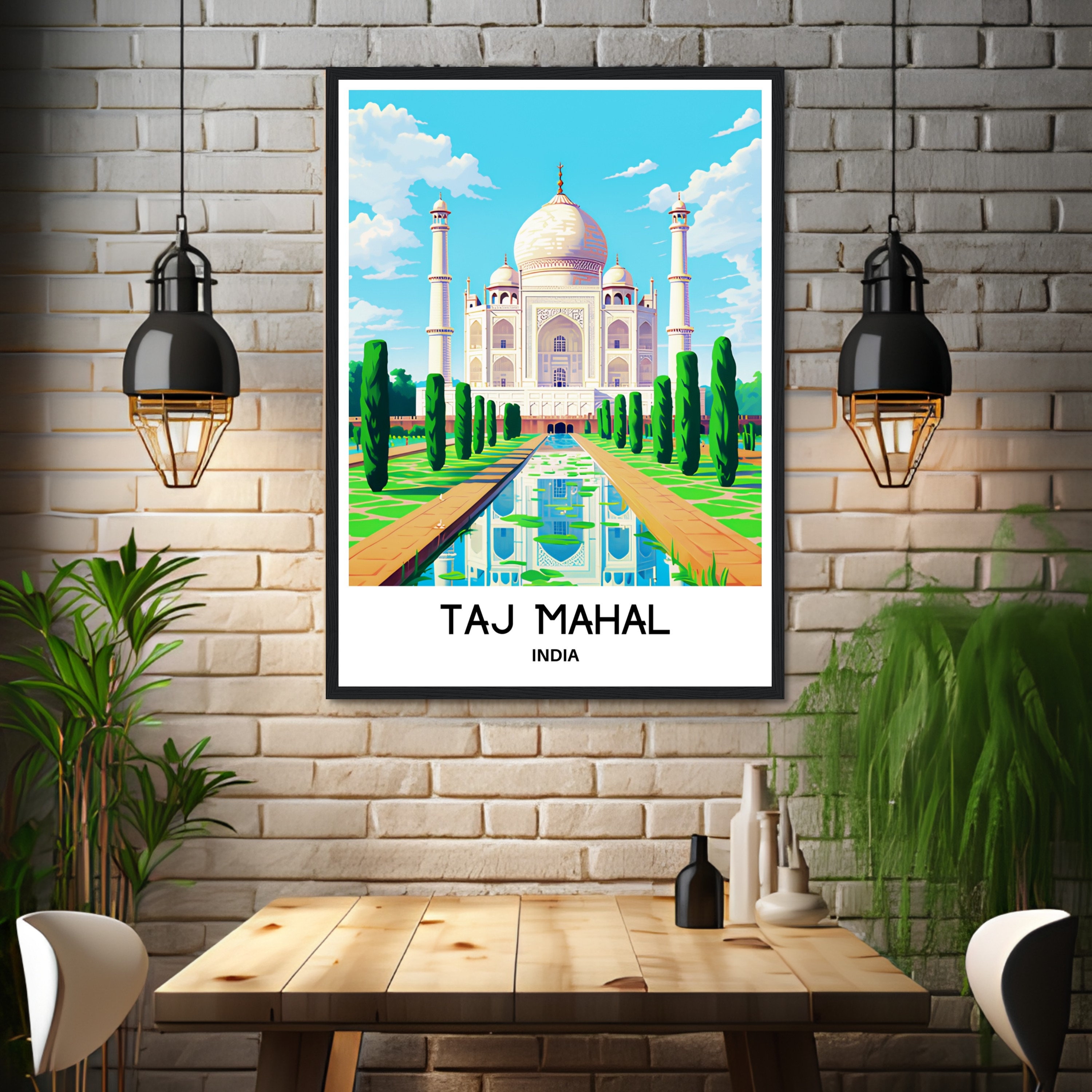 Taj Mahal Travel Print Taj Mahal Poster Indian Art Print India Lover ...
