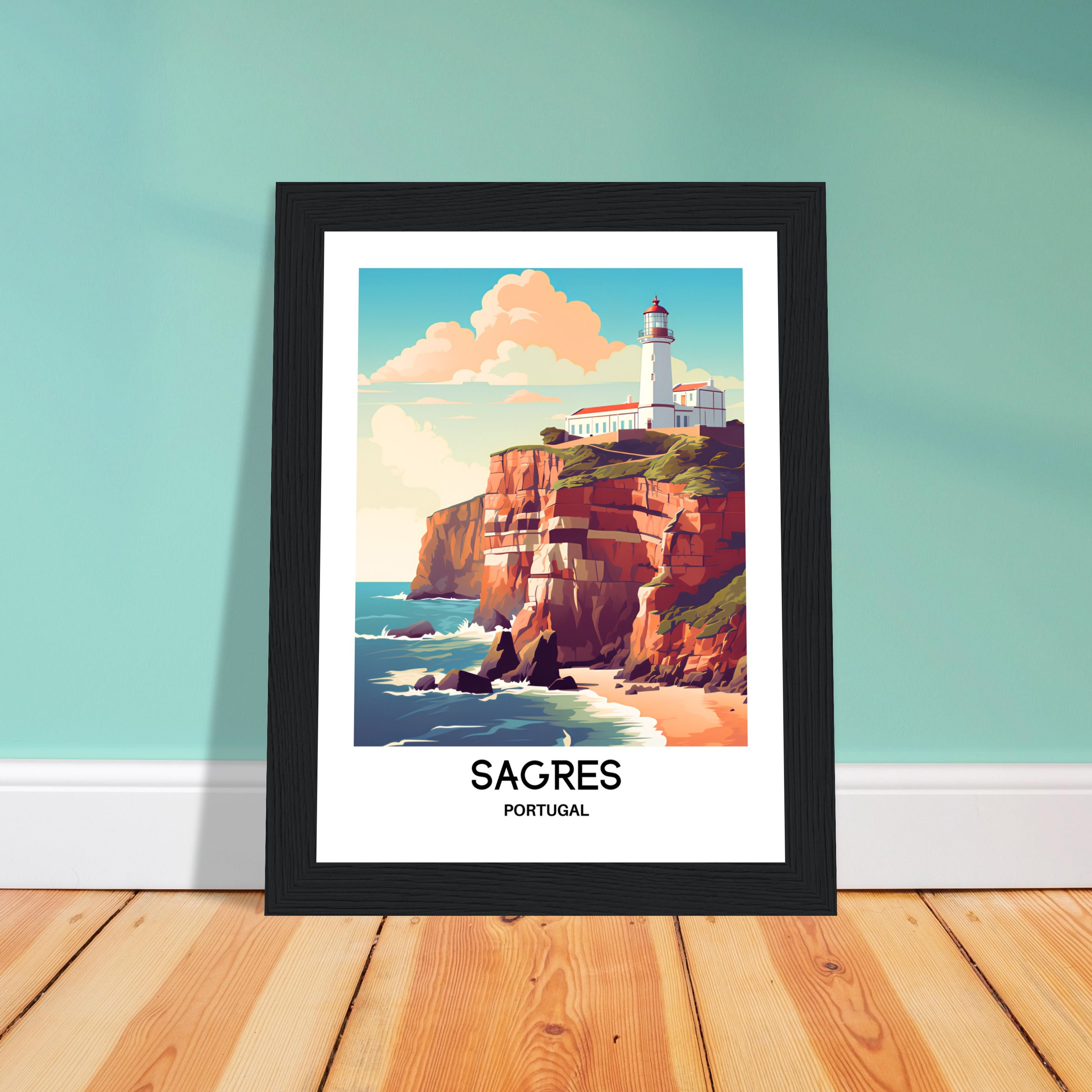 Sagres Travel Print Sagres Poster Portuguese Art Print - Etsy