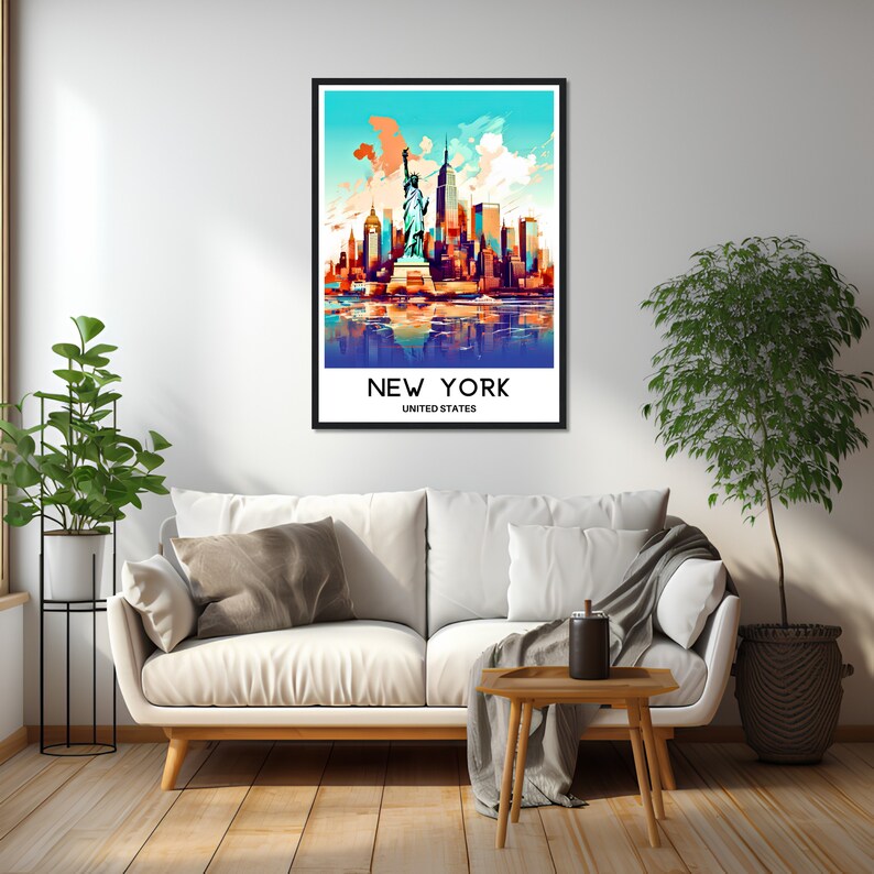 New York Poster New York Print New York Travel Poster New York Travel Print New York Art Print ...
