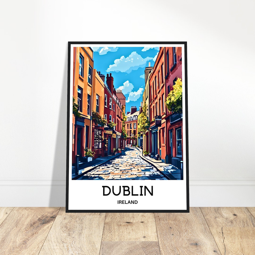 Dublin Travel Print Dublin City Poster Irish Art Print Ireland Lover ...