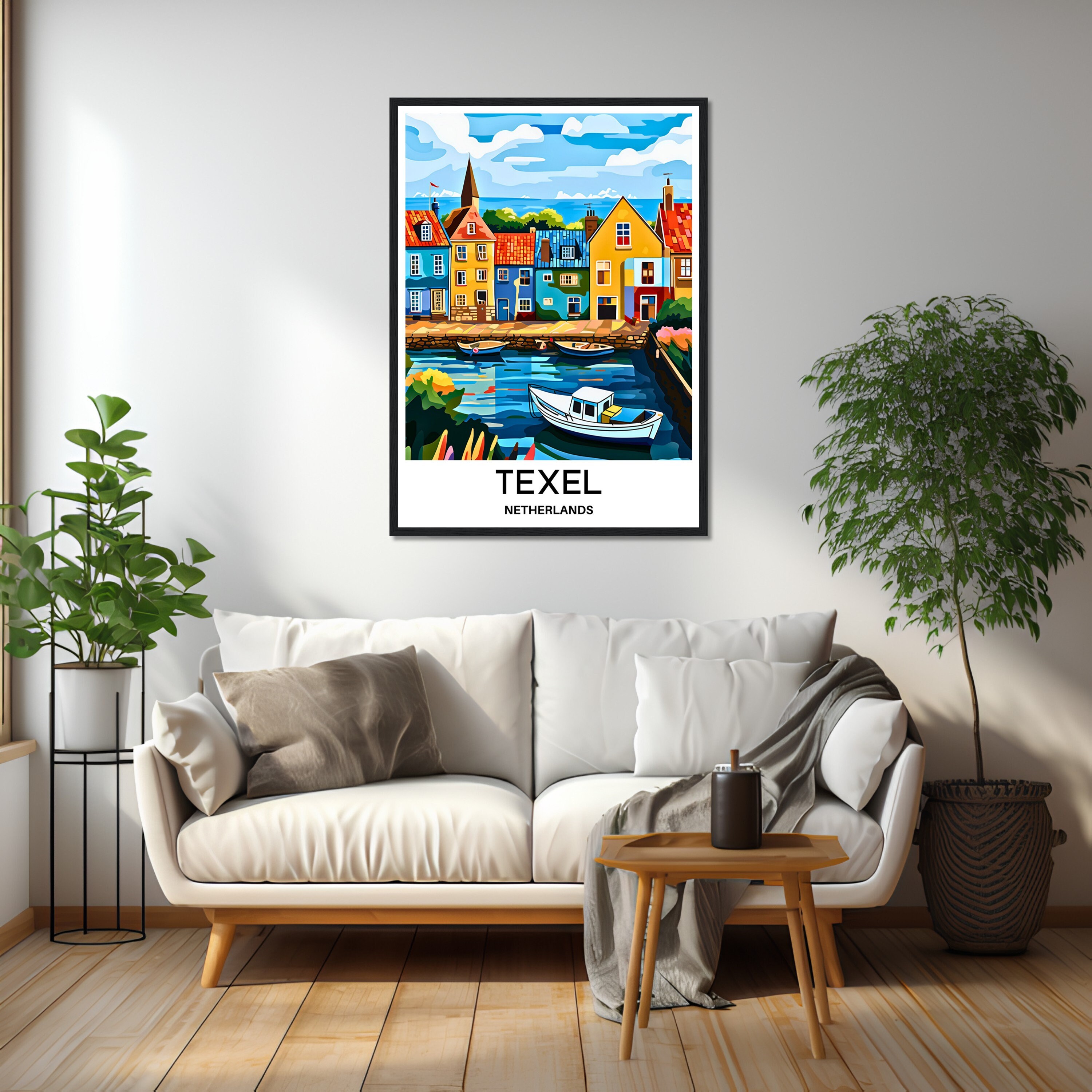 Texel Travel Print Texel Poster Dutch Art Print Netherlands Lover Gift ...