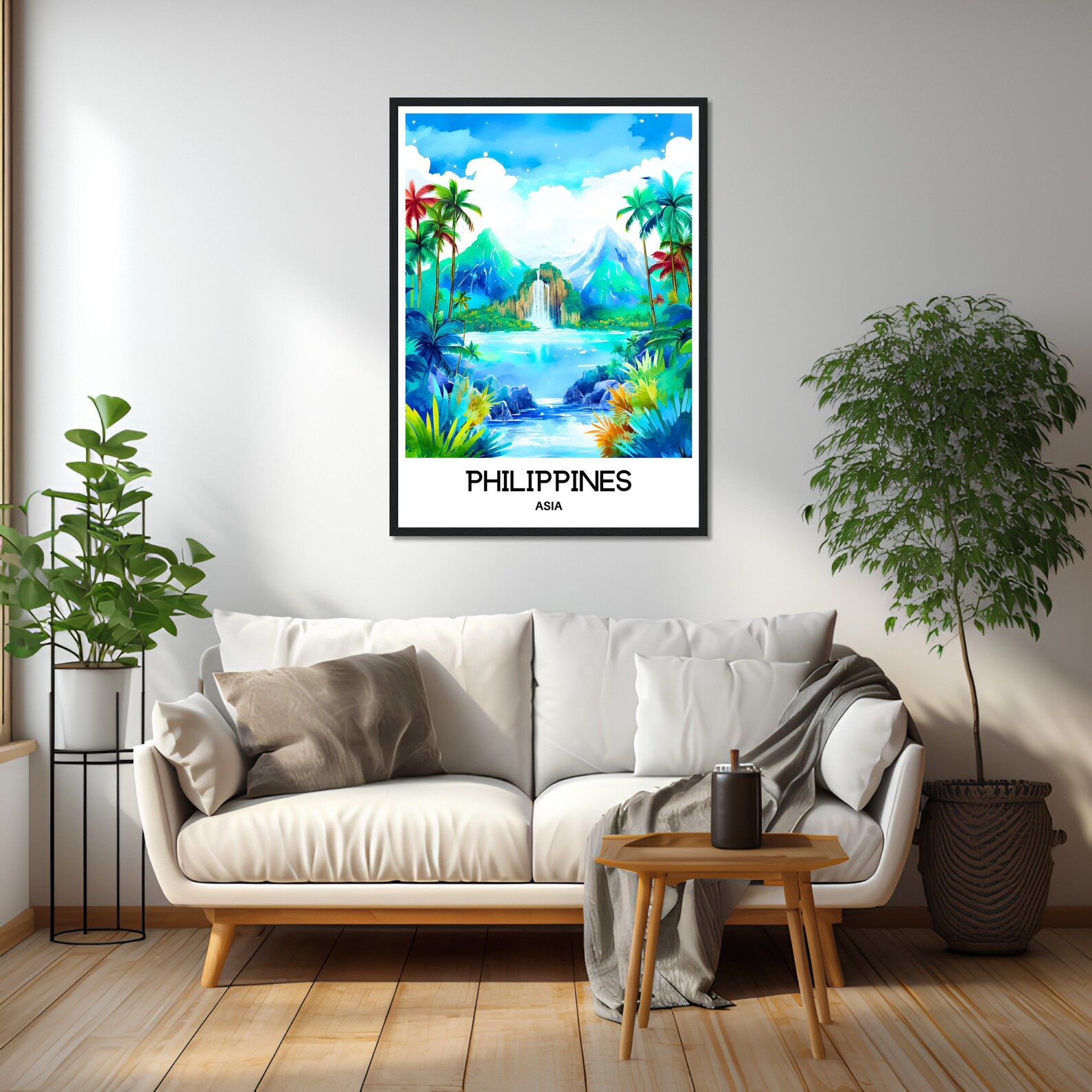 Philippines Watercolor Print Philippines Travel Poster Asian Art Print ...