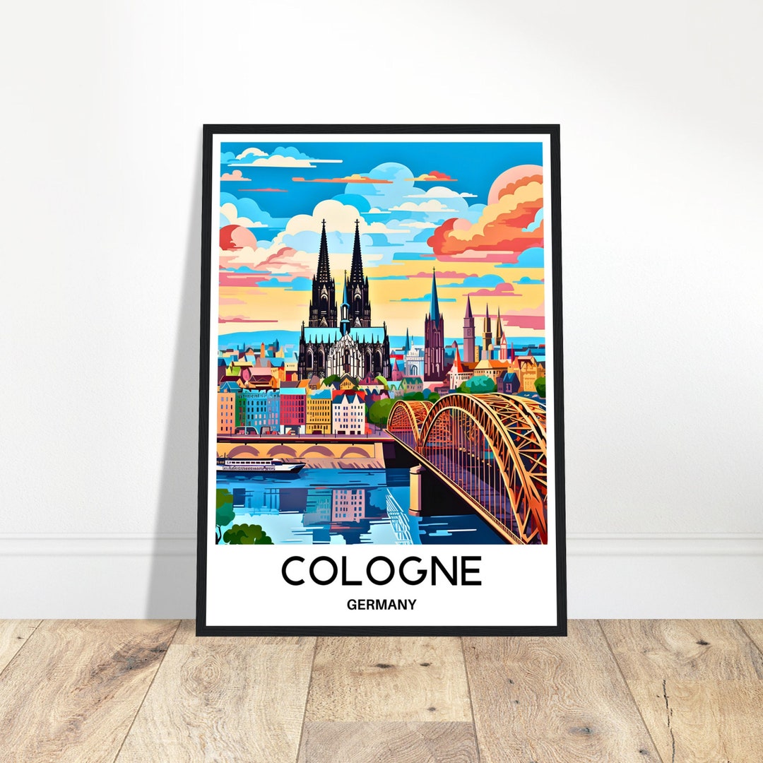 Cologne Travel Print Cologne Poster German Art Print Germany Lover Gift ...