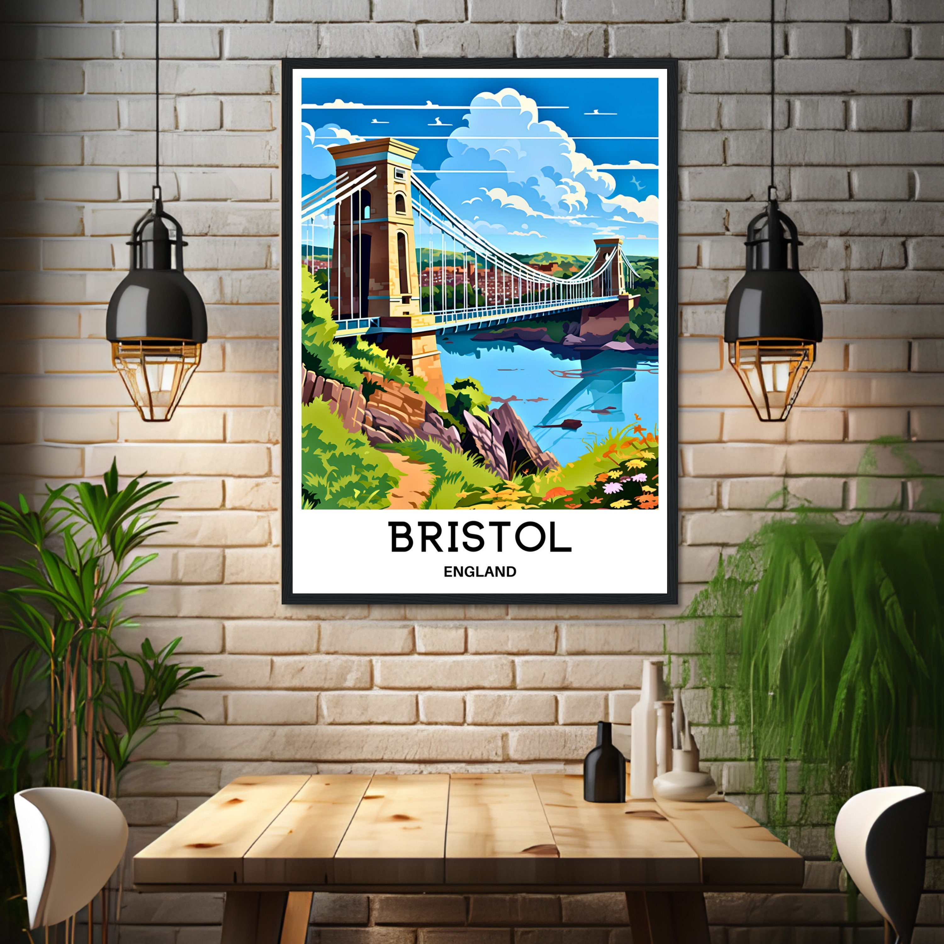 Bristol Reise-Druck Bristol Poster Englisch Kunstdruck England ...