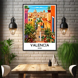 Valencia Travel Print Valencia Poster Spanish Art Print Spain Lover ...