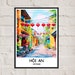 Hoi an Watercolor Print Hoi an Travel Poster Vietnamese Art Print ...