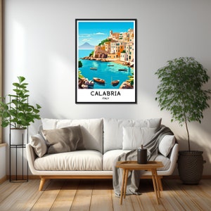 Calabria Travel Print Calabria Poster Italian Art Print Italy Lover ...