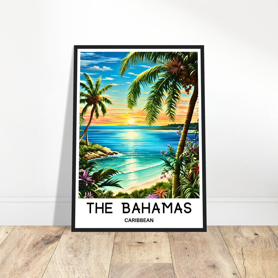 Bahamas Travel Poster Bahamas Travel Print the Bahamas Print Bahamas ...