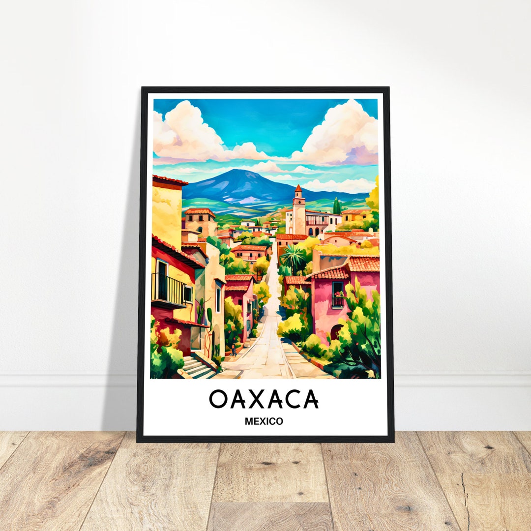 Oaxaca Watercolor Print Oaxaca Travel Poster Mexican Art Print Mexico ...