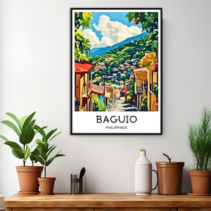 Baguio Travel Print Baguio City Poster Philippines Art Print ...