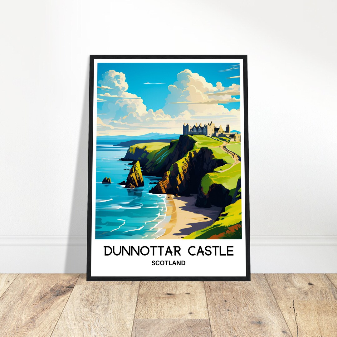 Dunnottar Castle Reise-Druck Dunnottar Castle Poster Schottischer ...