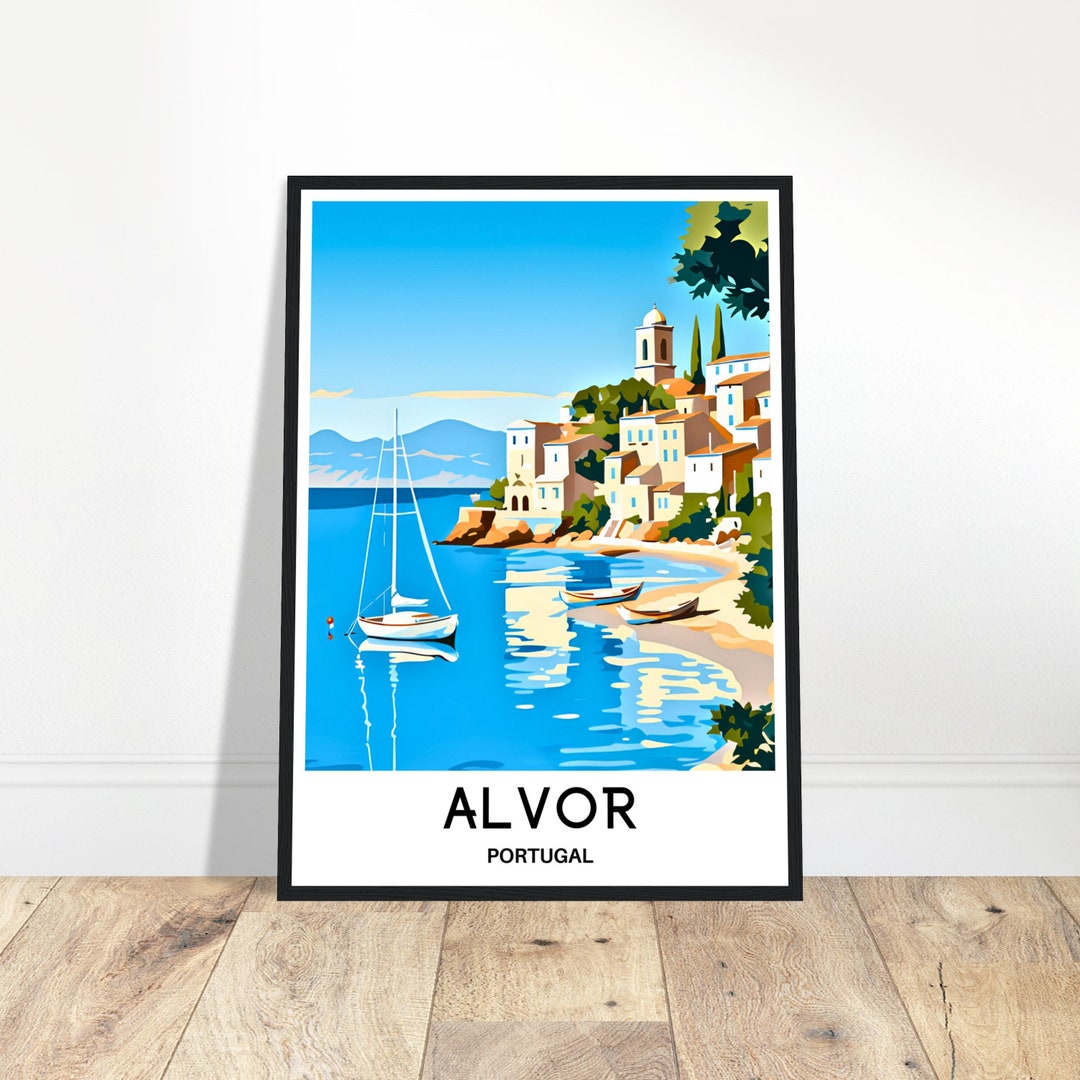 Alvor Travel Print Alvor Algarve Poster Portuguese Art Print Portugal ...