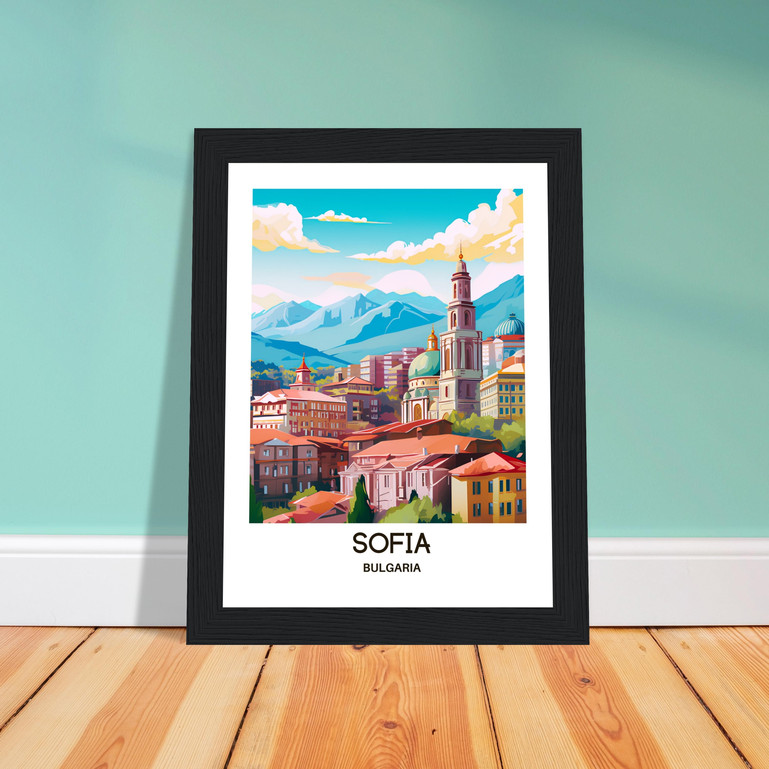Sofia Travel Print Sofia Poster Bulgarian Art Print Bulgaria - Etsy