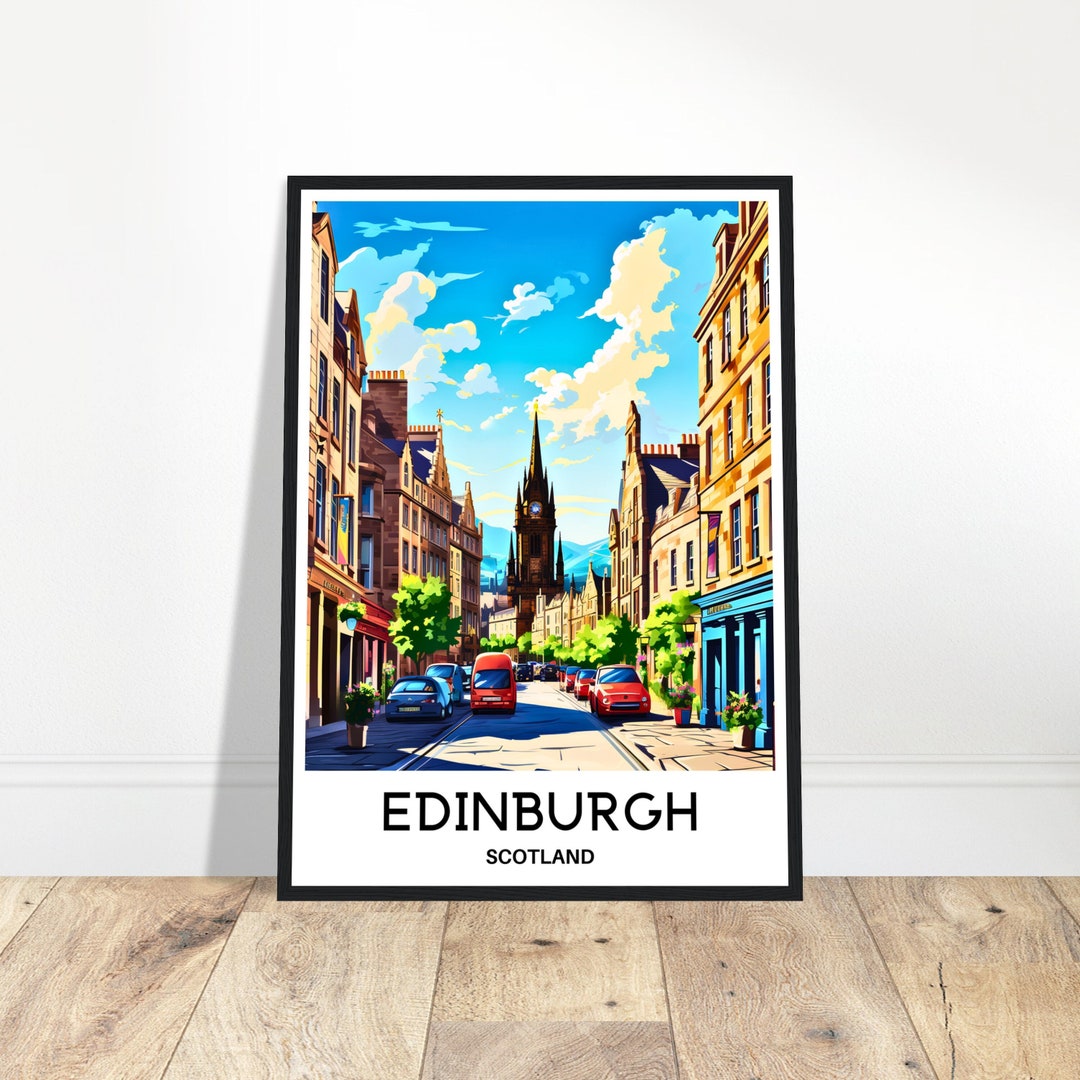 Edinburgh Travel Print Edinburgh Poster Scottish Art Print Scotland ...