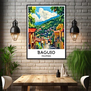 Baguio Travel Print Baguio City Poster Philippines Art Print ...