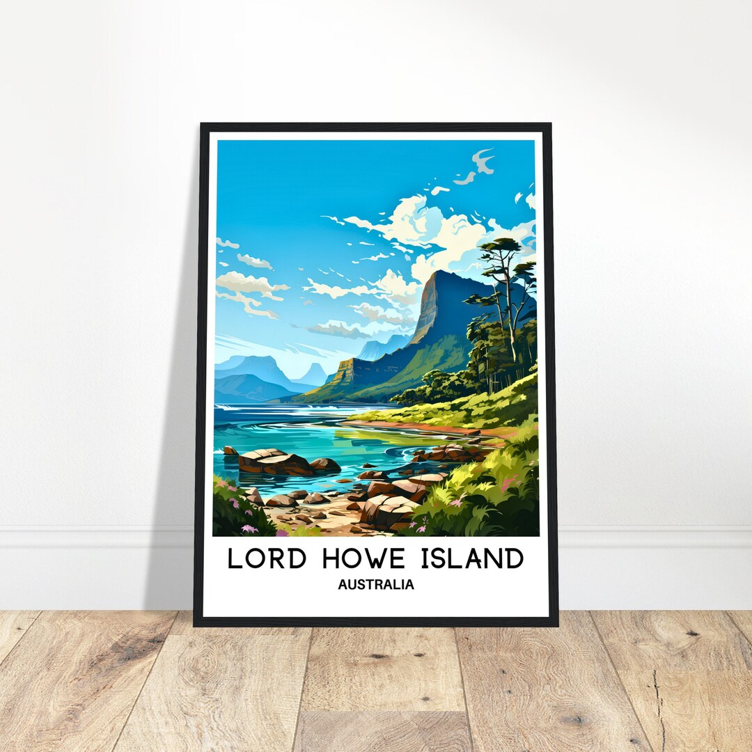 Lord Howe Island Travel Print Lord Howe Island Poster Australian Art ...