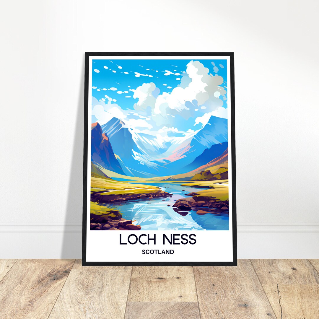 Loch Ness Travel Poster Loch Ness Travel Print Loch Ness - Etsy