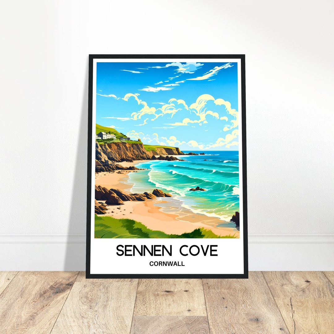 Sennen Cove Travel Print Sennen Cove Poster English Art Print England ...