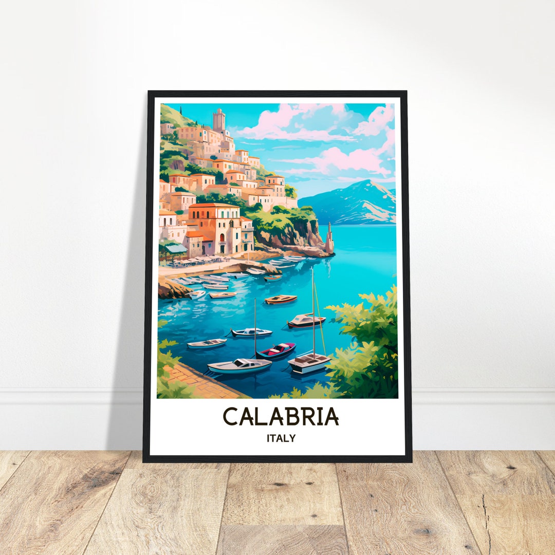 Calabria Travel Print Calabria Poster Italian Art Print Italy - Etsy
