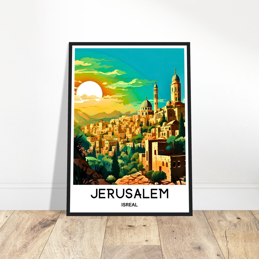 Jerusalem Travel Print Jerusalem Poster Jewish Art Print Israel Lover ...