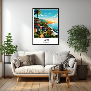 Haiti Travel Print Haiti Poster Caribbean Art Print Caribbean Lover ...