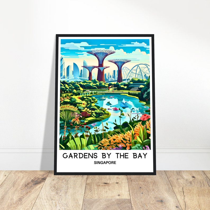 Gardens by the Bay Travel Print Gardens by the Bay Poster Asian Art ...